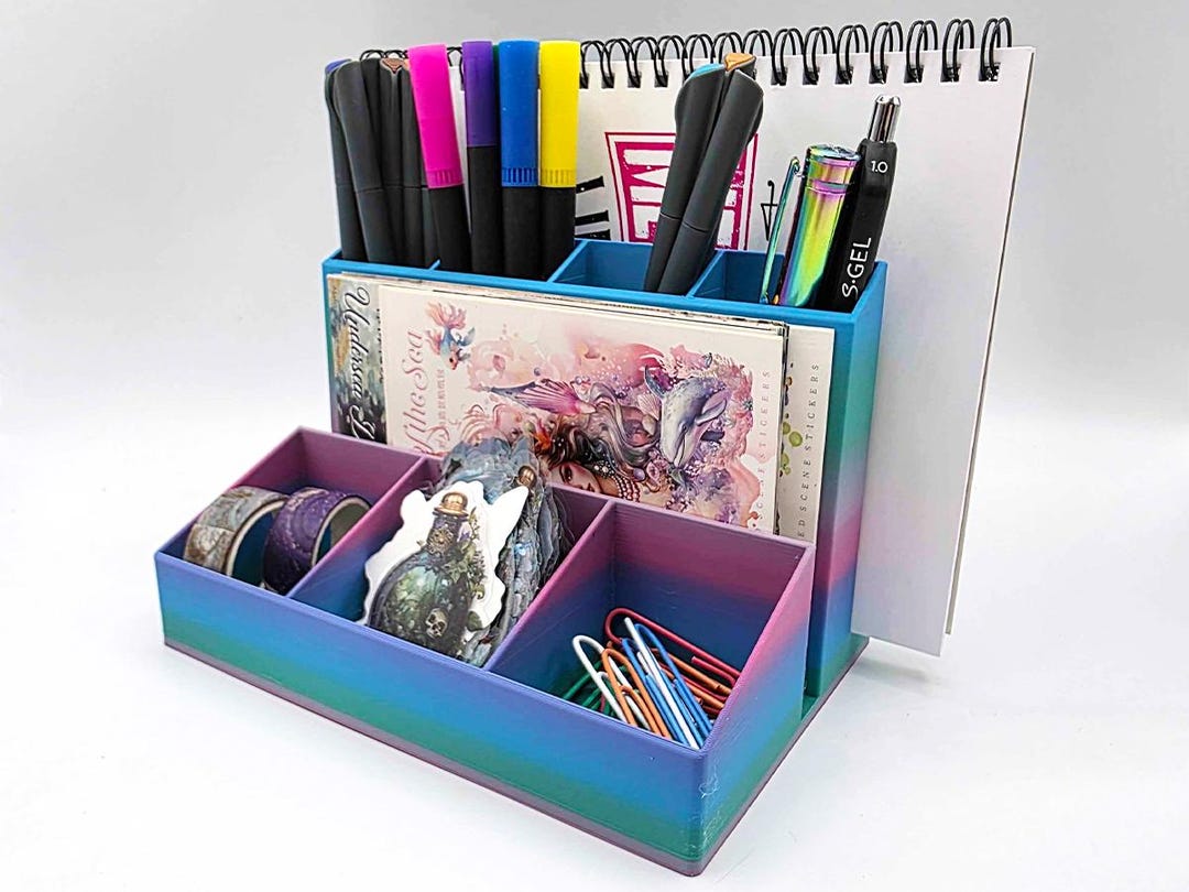 Journal/planner Organizer or Desk Stand (northern Lights) - Etsy