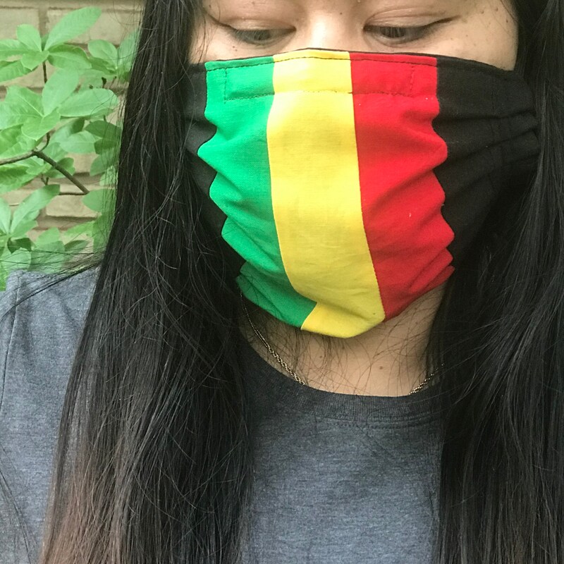 Reggae Face Mask - Etsy