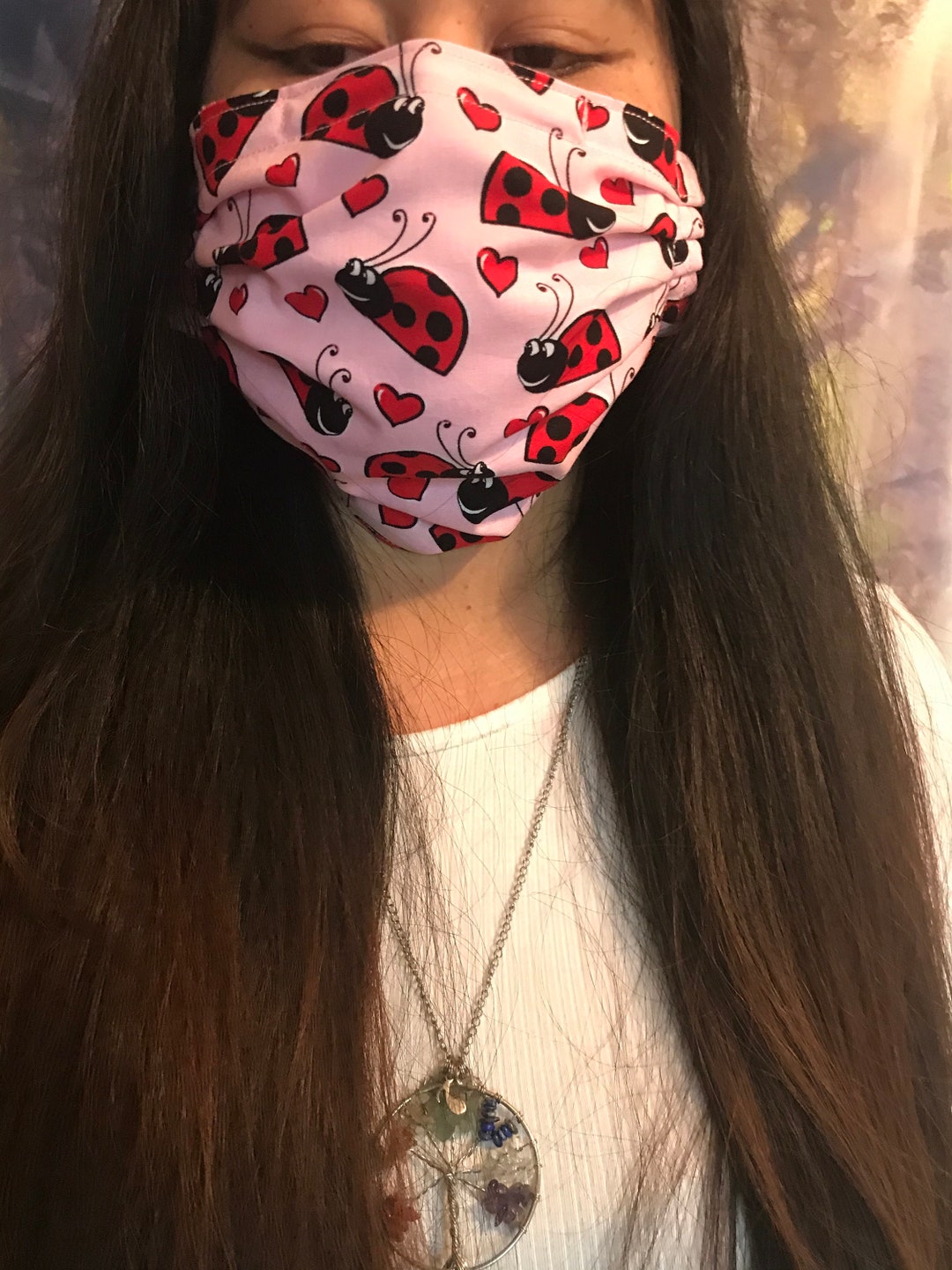 Two Layer Handmade Reversible Ladybugs Face Mask 100% Cotton - Etsy