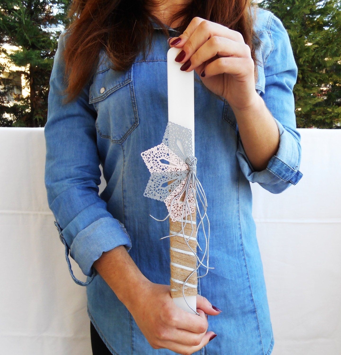 Greek Easter Candle, Easter Lampada, Orthodox Lambatha, Easter Candle ...