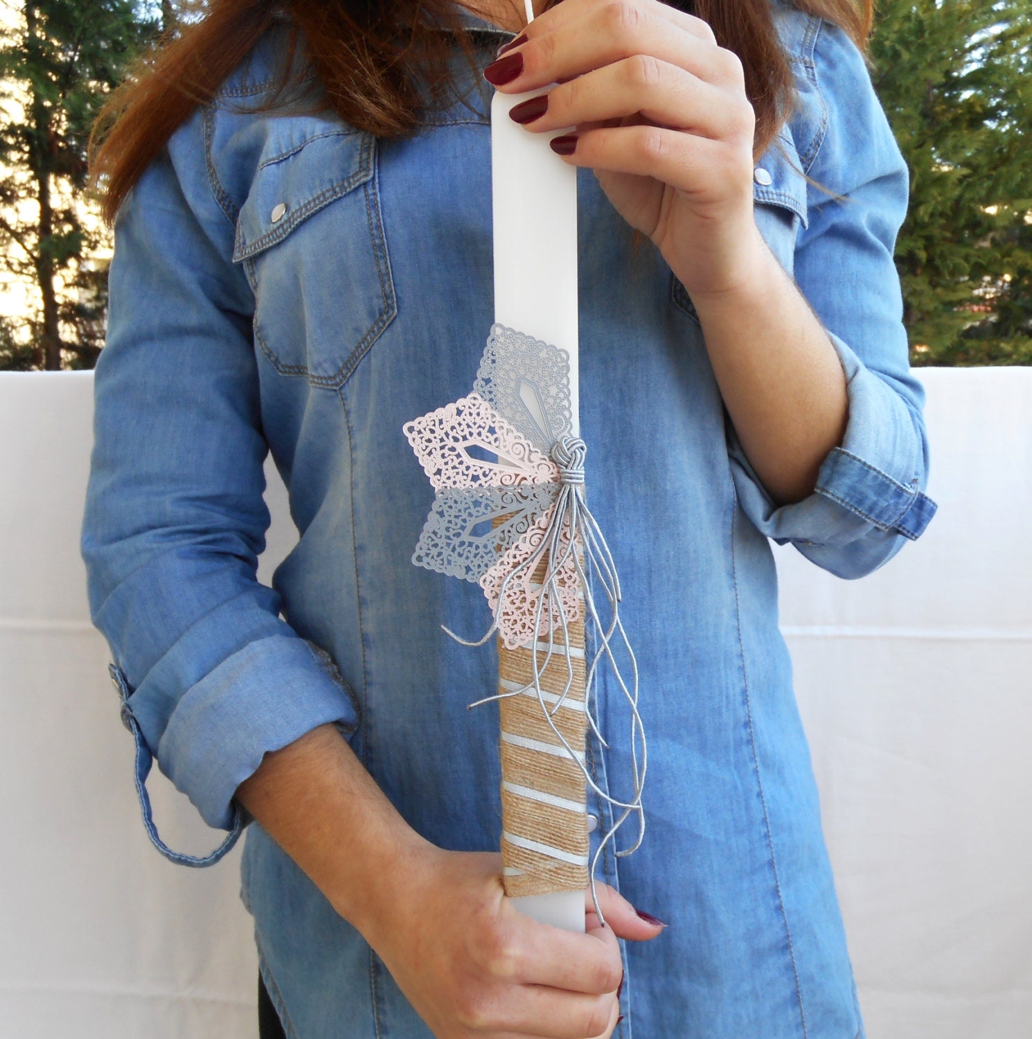 Greek Easter Candle Easter Lampada Orthodox Lambatha Easter - Etsy