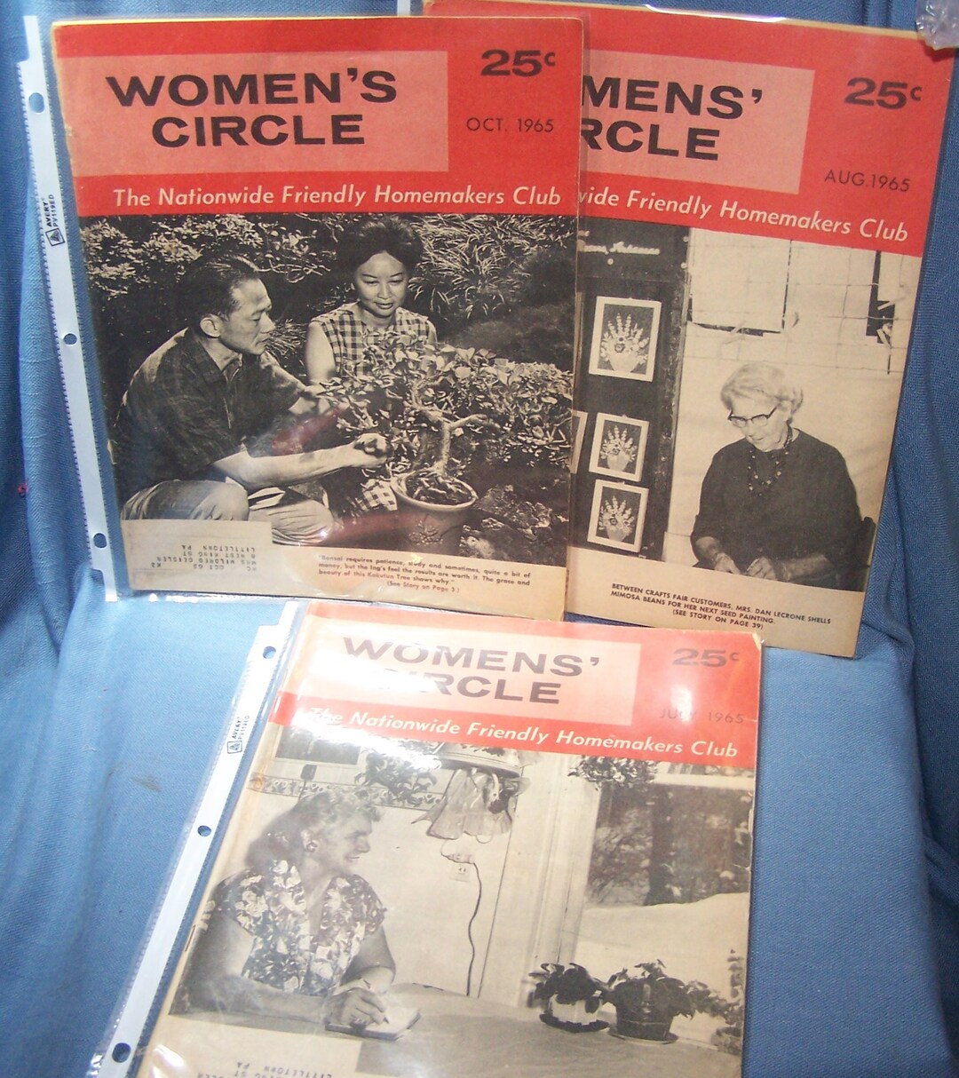 Women's Circle Magazines - Set of THREE - Vintage - July 1965, October ...
