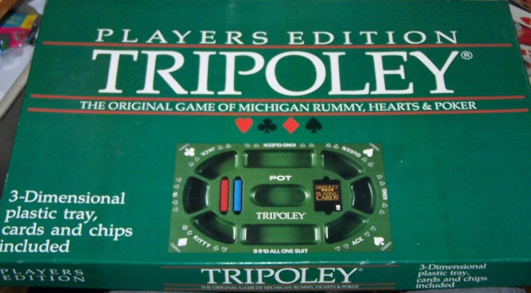 Cadaco - Dated 1989 - TRIPOLEY Players Edition - 3-D Plastic Tray ...