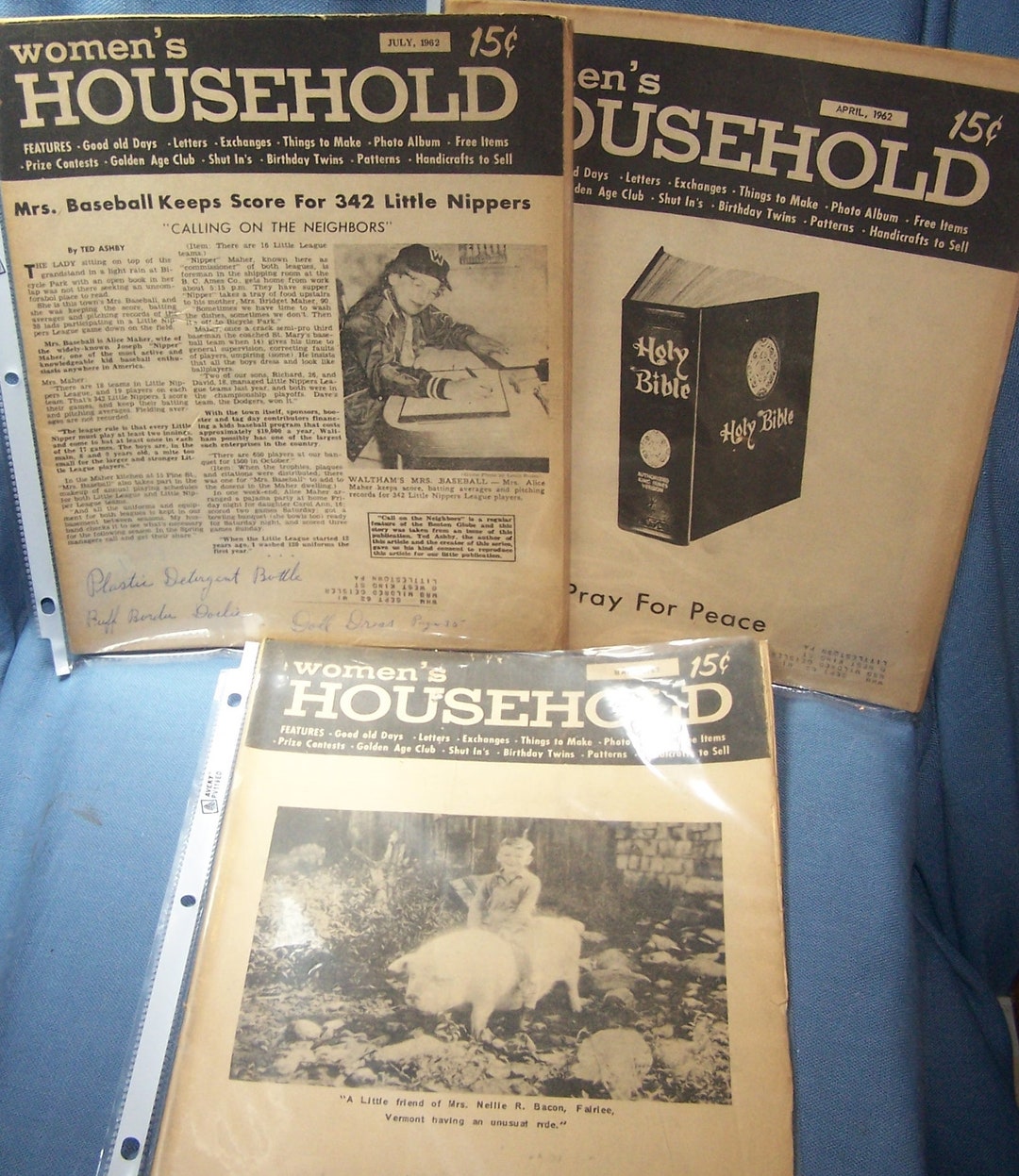Women's Household Magazines - Set of THREE - Vintage - May 1963, July ...