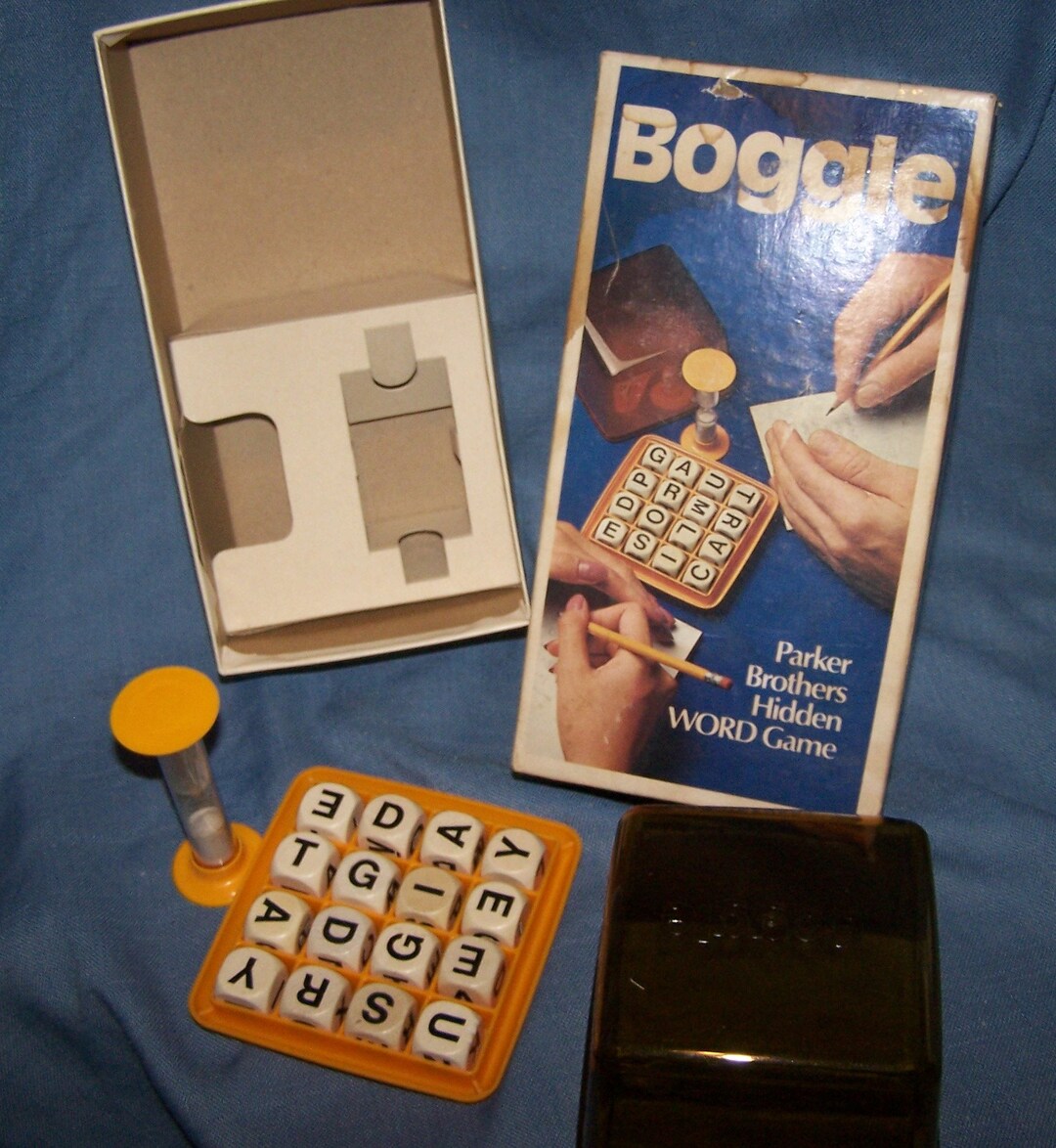 Vintage 1976 BOGGLE Game From Parker Brothers Hidden Word Game Complete ...