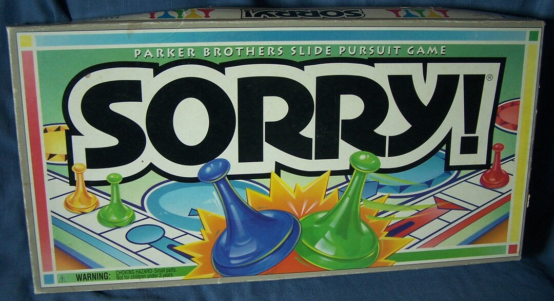 Parker Brothers - 1995 - SORRY Board Game - SLIDE! BUMP! "sorry ...