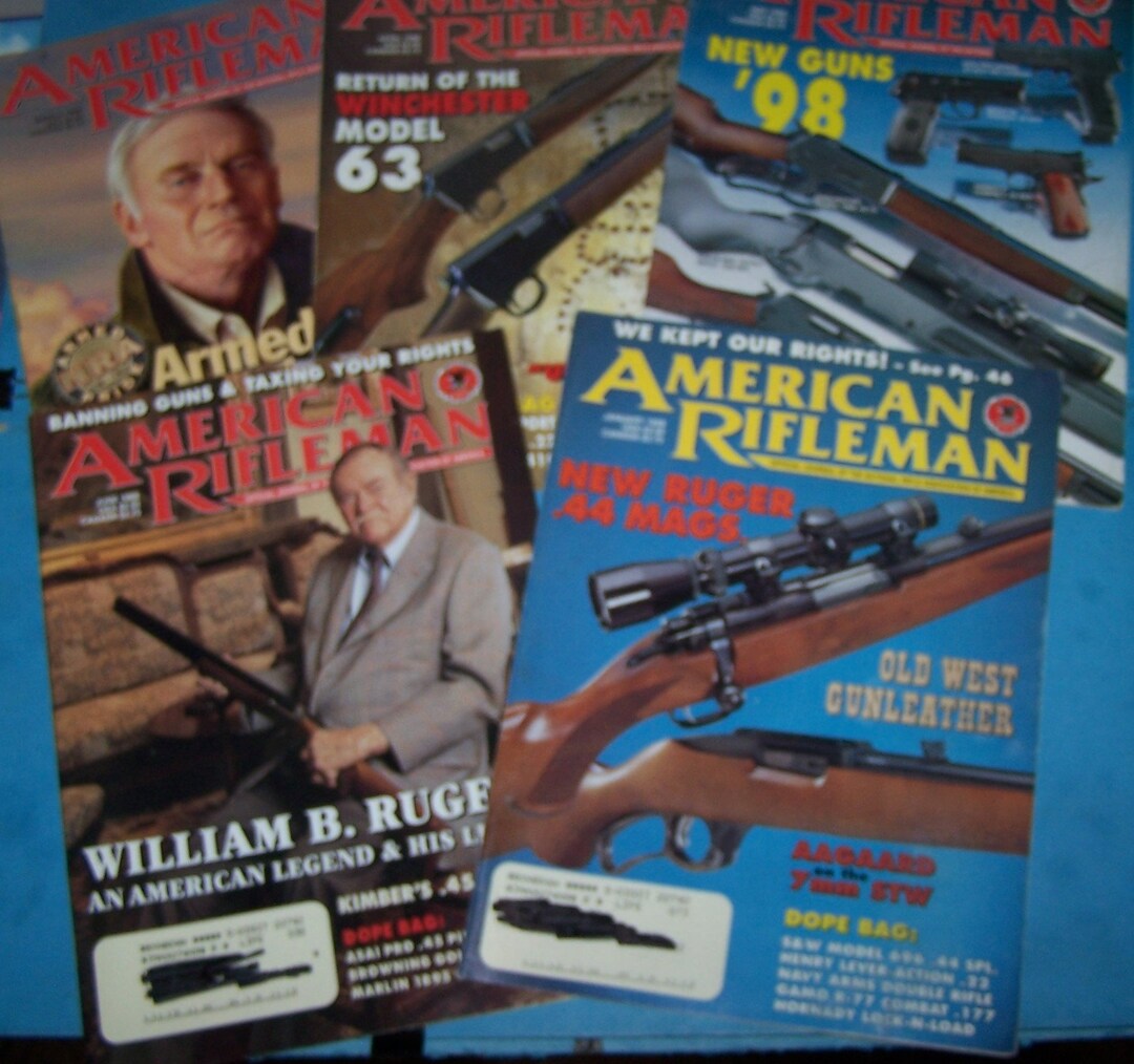 American Rifleman 1998 Magazines - Set of Nine - Many Articles and Ads ...