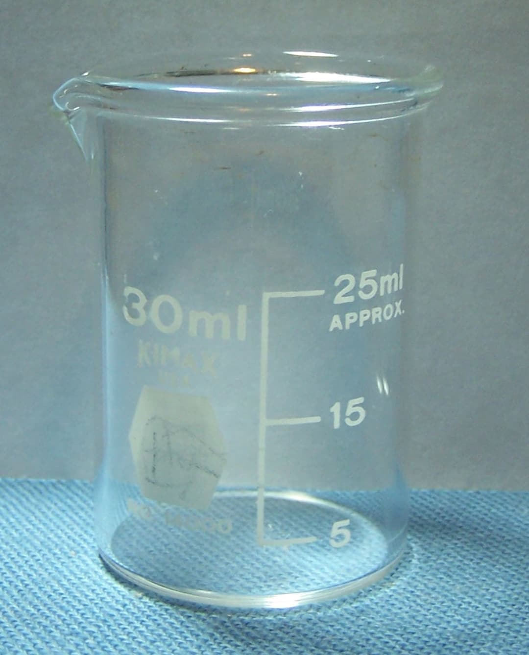 KIMAX Glass 30ml Low Form Griffin Beaker Single Scale Graduated - Model ...