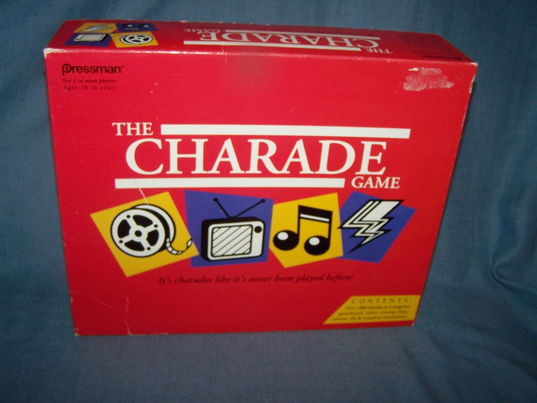The CHARADE Game by Pressman - Box is Dated 1992 - Contents Complete ...