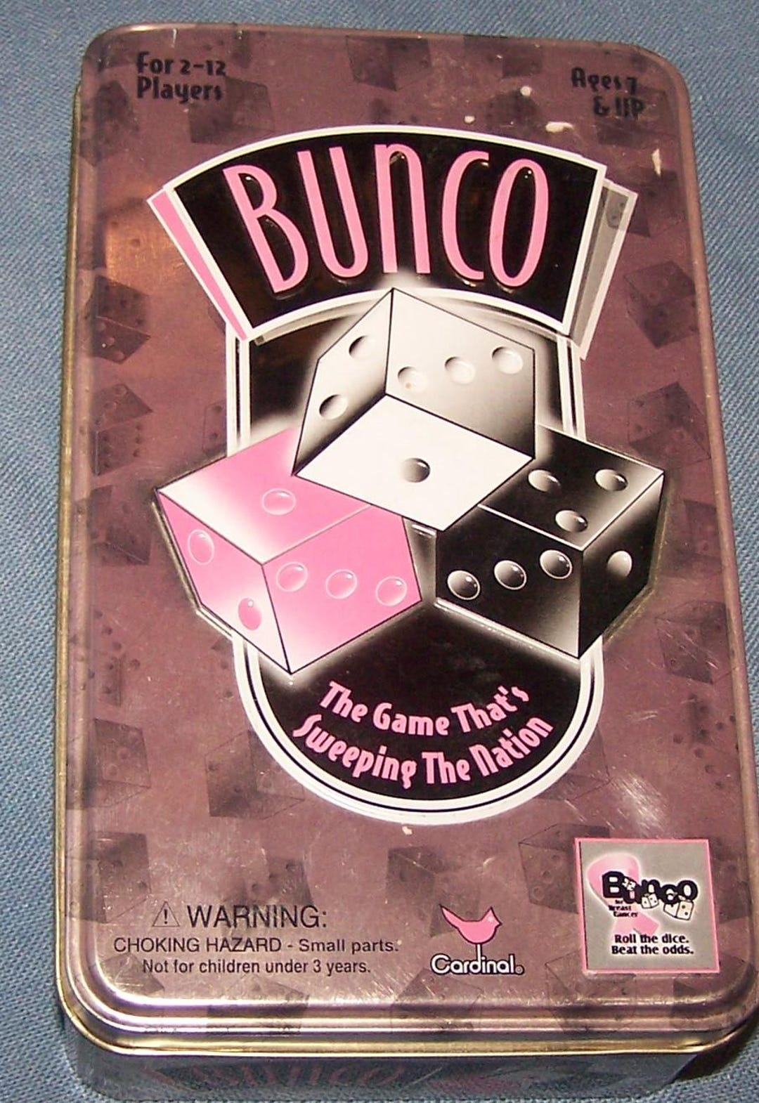 Cardinal BUNCO Dice Game - Model 480 - Ages 7 and up - Dated 2005 ...