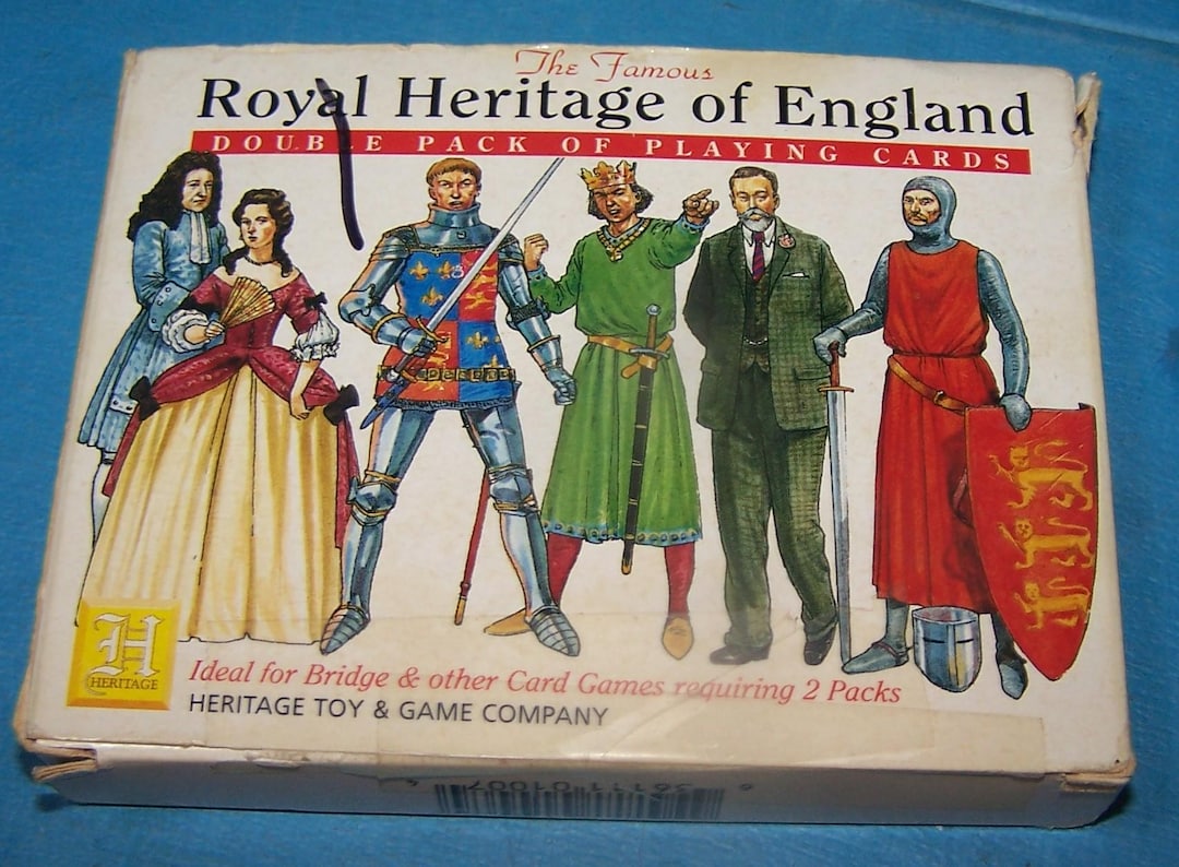 Royal Heritage of England Playing Cards - Two Full Decks - 1990s ...