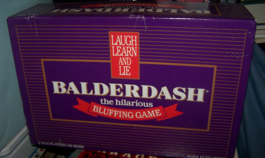 BALDERDASH - Dated 1984 - the Hilarious BLUFFING GAME - Recommended for ...