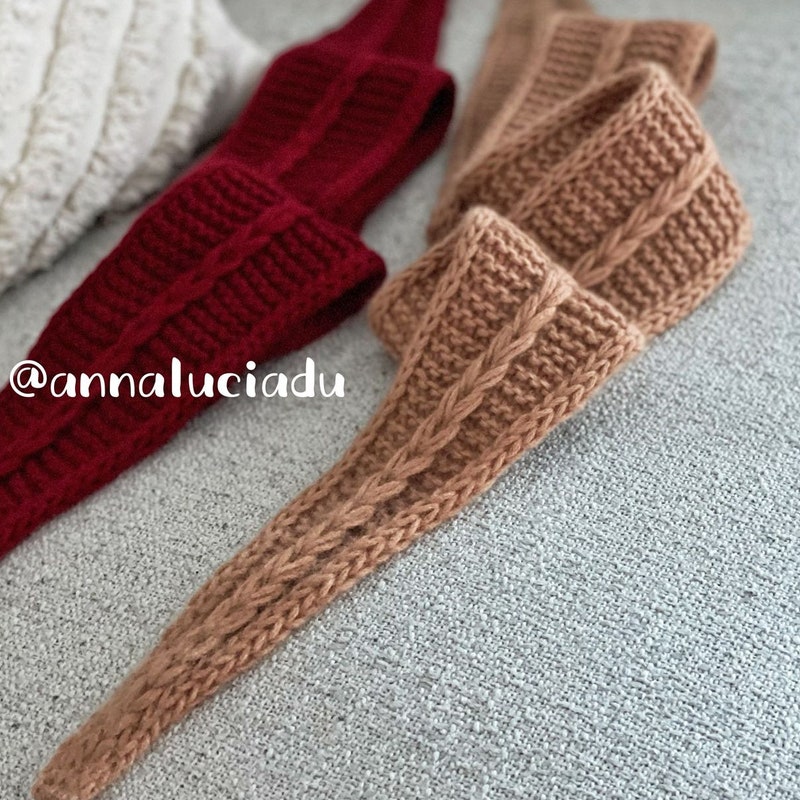 Narrow Knit Scarf Pattern - Etsy
