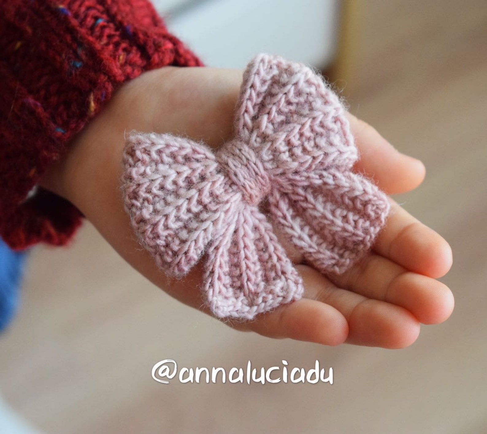 Knitted Bow Knitting Hair Accessories Girls Bow Bow Tie - Etsy New Zealand