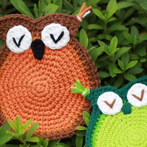 Crochet Owl Coaster PATTERN INSTANT DOWNLOAD - Etsy Norway