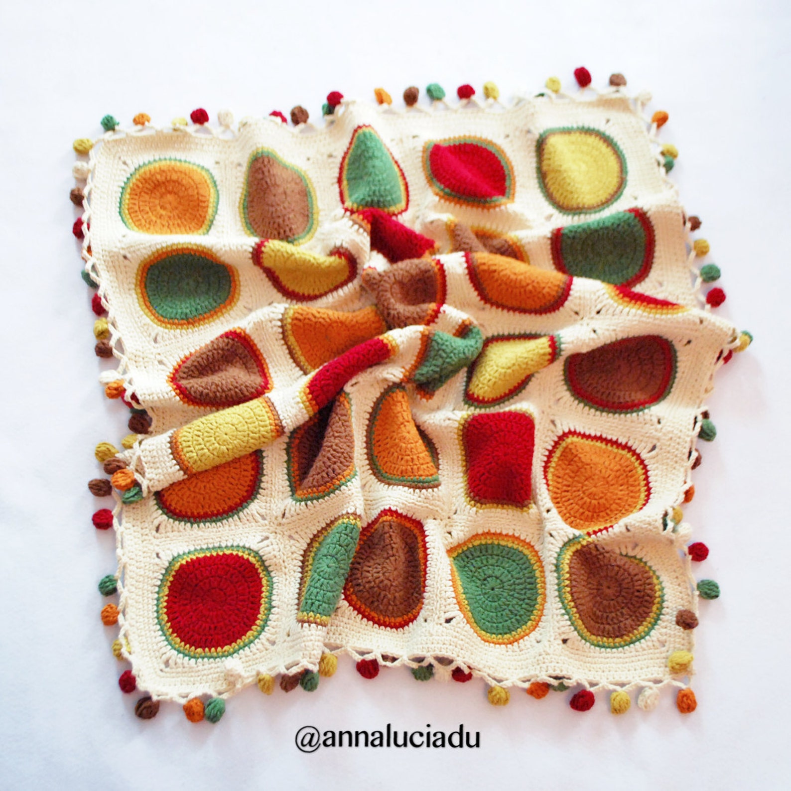 Crochet autumn blanket crochet blanket crochet patterns PDF | Etsy