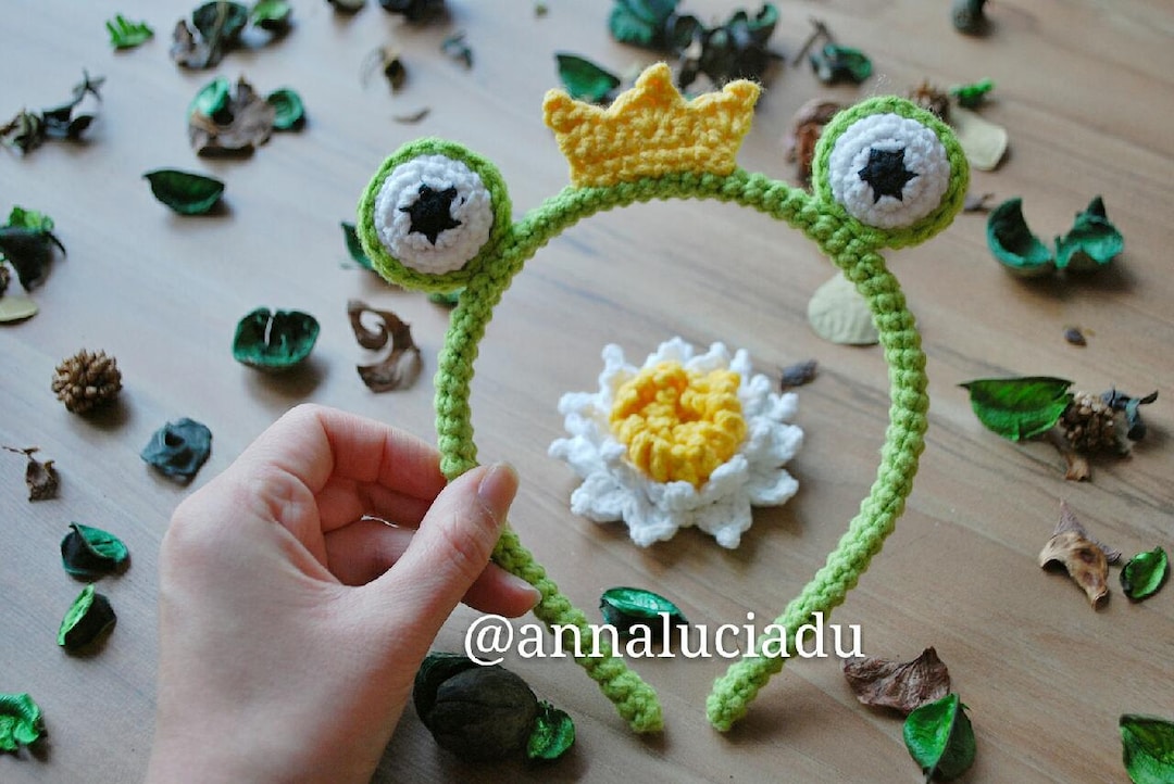 Crochet Prince Frog Headband Pattern, Frog Crown (PDF Download) - Etsy