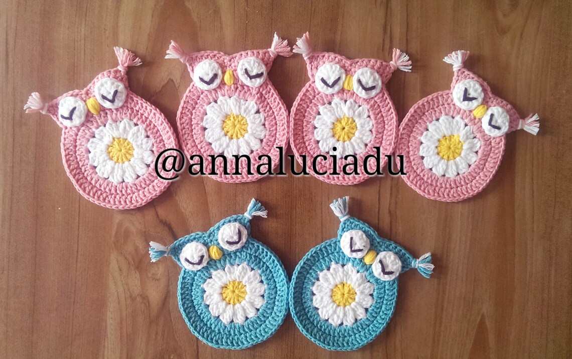 Crochet Owl Coaster Pattern – Cute Home Decor (PDF Pattern) - Etsy