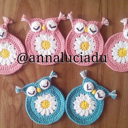 Crochet Cute Owl Coaster PATTERN INSTANT DOWNLOAD - Etsy