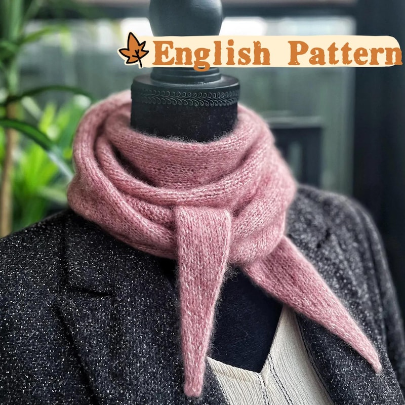 Knit Silk Scarf Pattern - Etsy