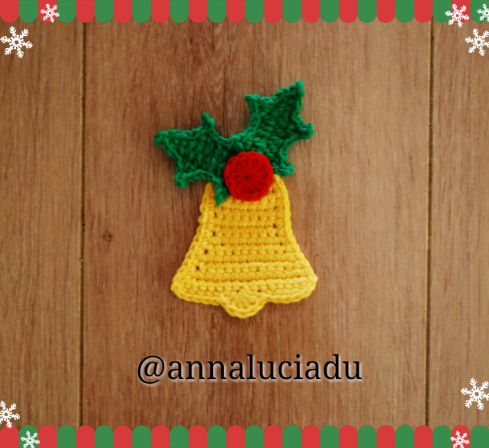 Crochet Bell Applique Pattern, Christmas Decoration (PDF Pattern) - Etsy