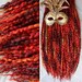 Wool Dreads FLAME 10 DE to Full Set Dreadlocks Extensions Ombre Ocher ...