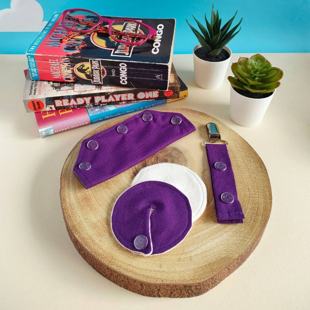 4 Piece Rainbow Gtube Pad Gift Set Washable Adult PEG Cover Kids ...