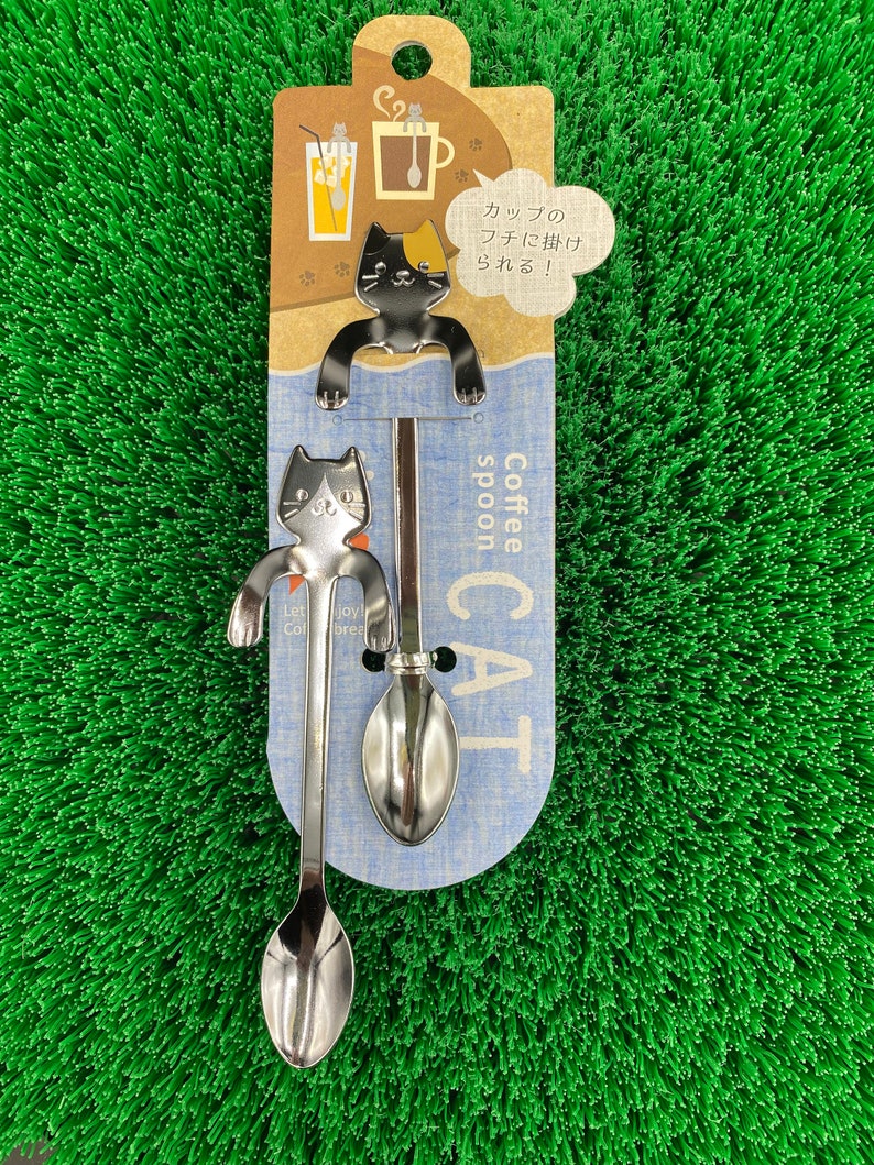 Japanese Ice Cream/coffee/tea Spoon - Tortoiseshell Cat/kitty - Fish ...