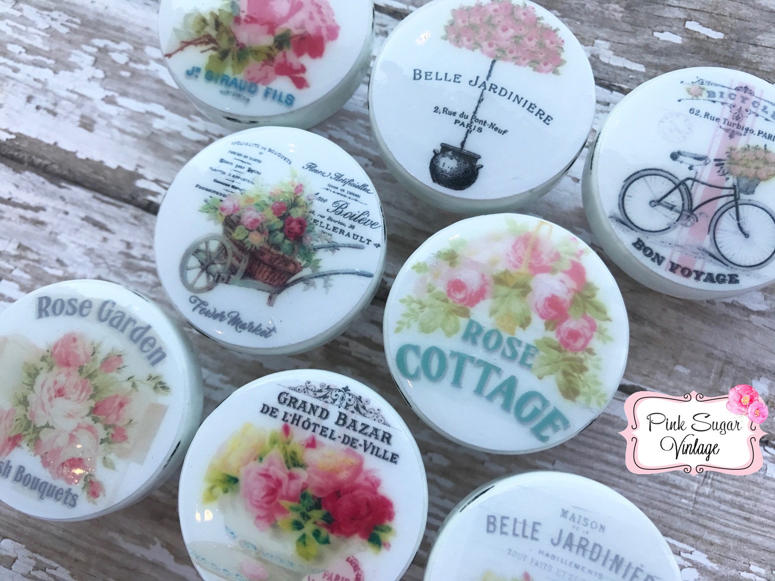 Kitchen Cabinet Knobs SHABBY CHIC Drawer Knobs Handmade Pulls | Etsy