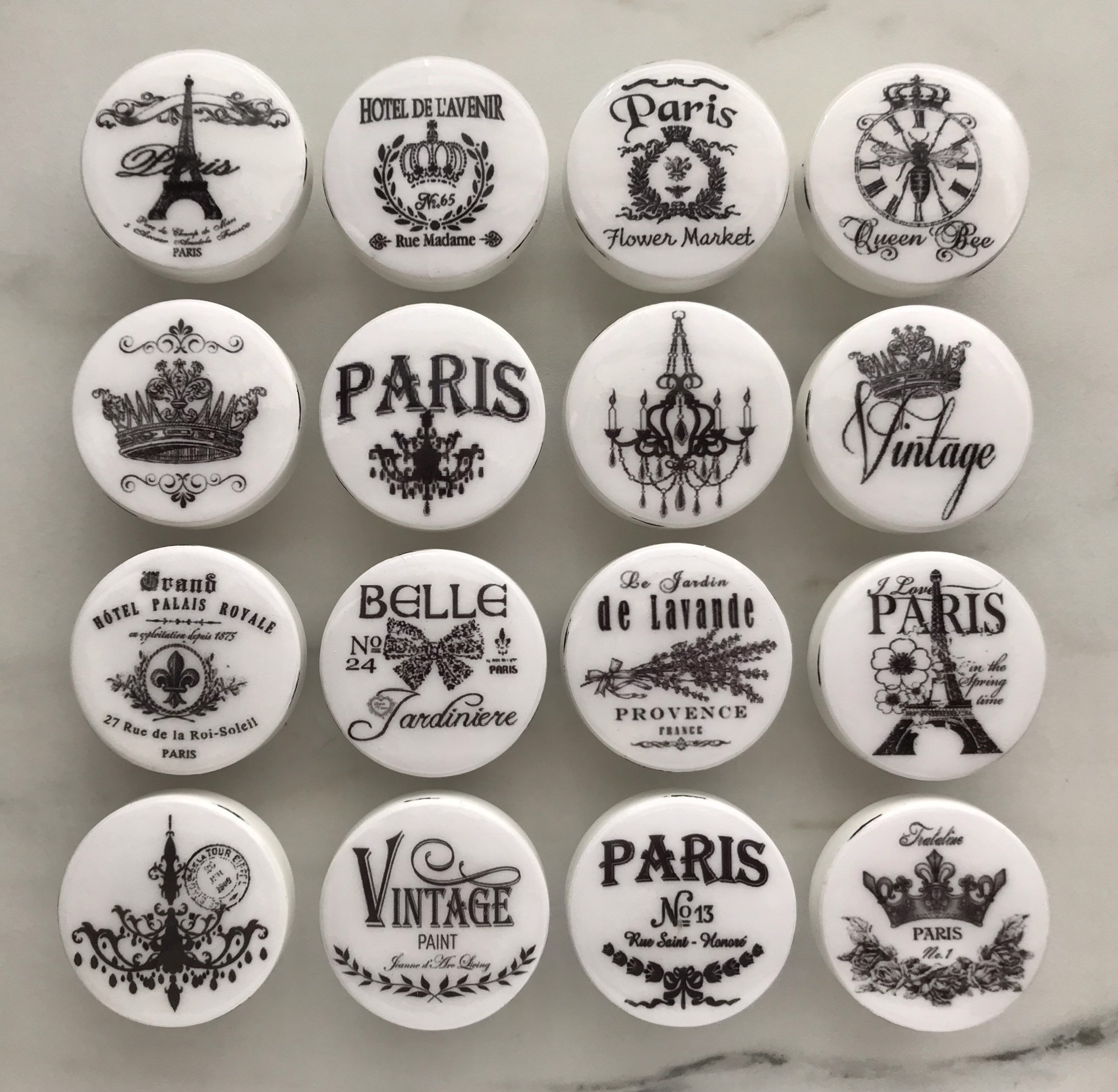 Kitchen Cabinet Knobs Vintage Paris Handmade Kitchen Drawer Pulls ...