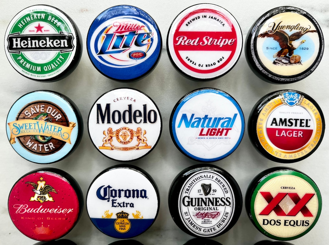 BEER MAN CAVE Knobs Drawer Pulls Bar Home Office Theater Basement Decor ...
