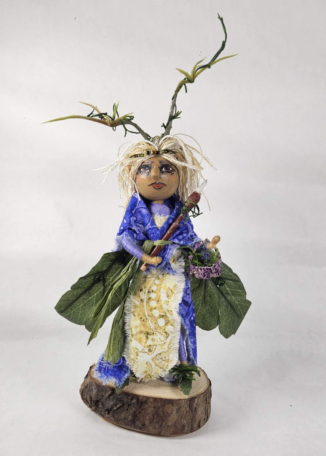 Fairy Crone, an Honored Elder Member of the Forest Village, With Mossy ...