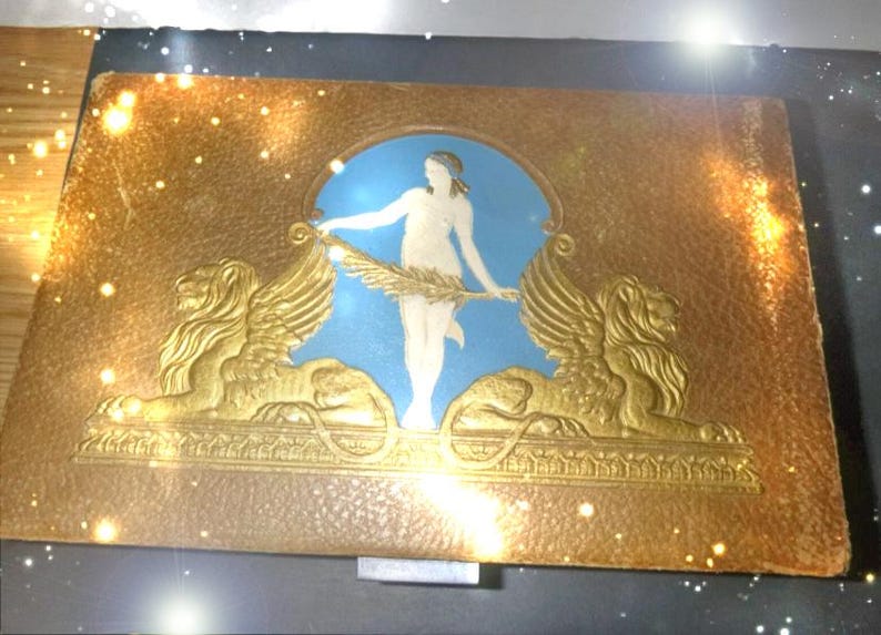 ANTIQUE Winged Goddess Ascend to Power Arcana Box Magick Highest Light ...