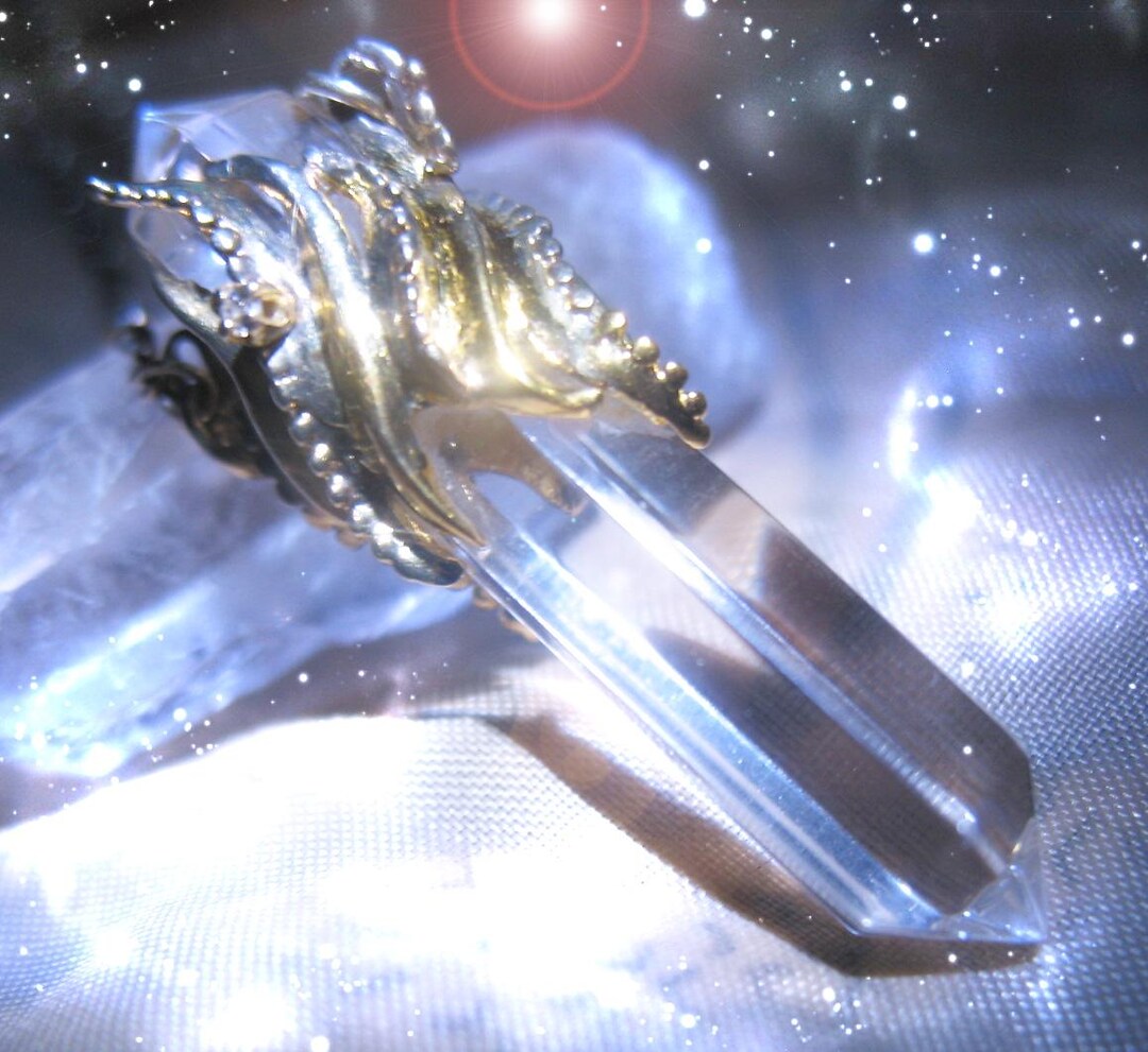 Antique Magick Crystal Amulet of the SILVER FLAME MASTERS Highest Light ...
