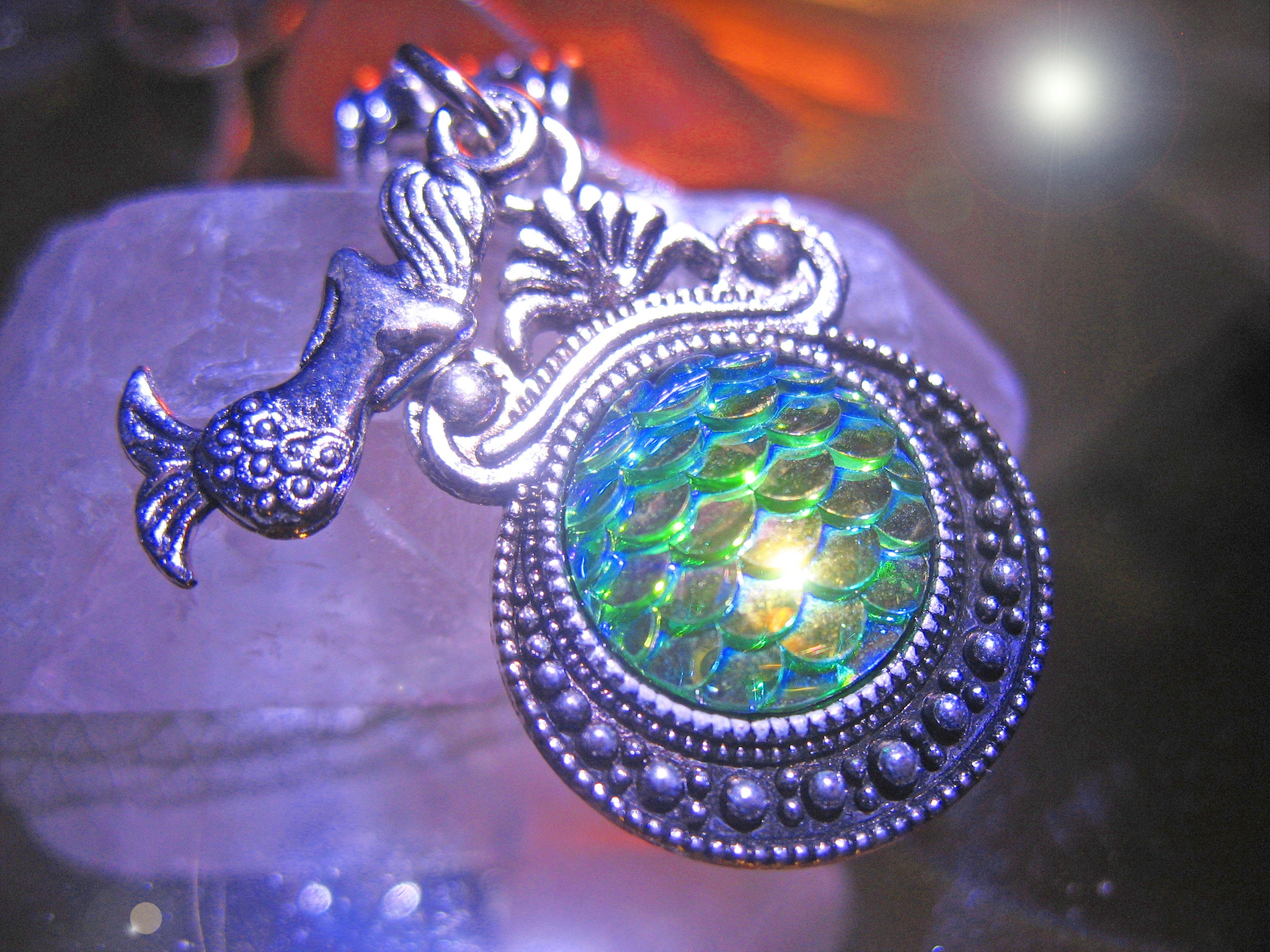 Haunted Necklace Inspired by the Beautiful Mermaid Sterling - Etsy
