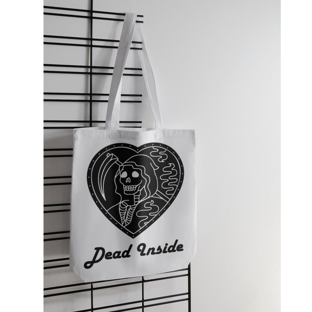 Dead Inside Tote Bag - Etsy