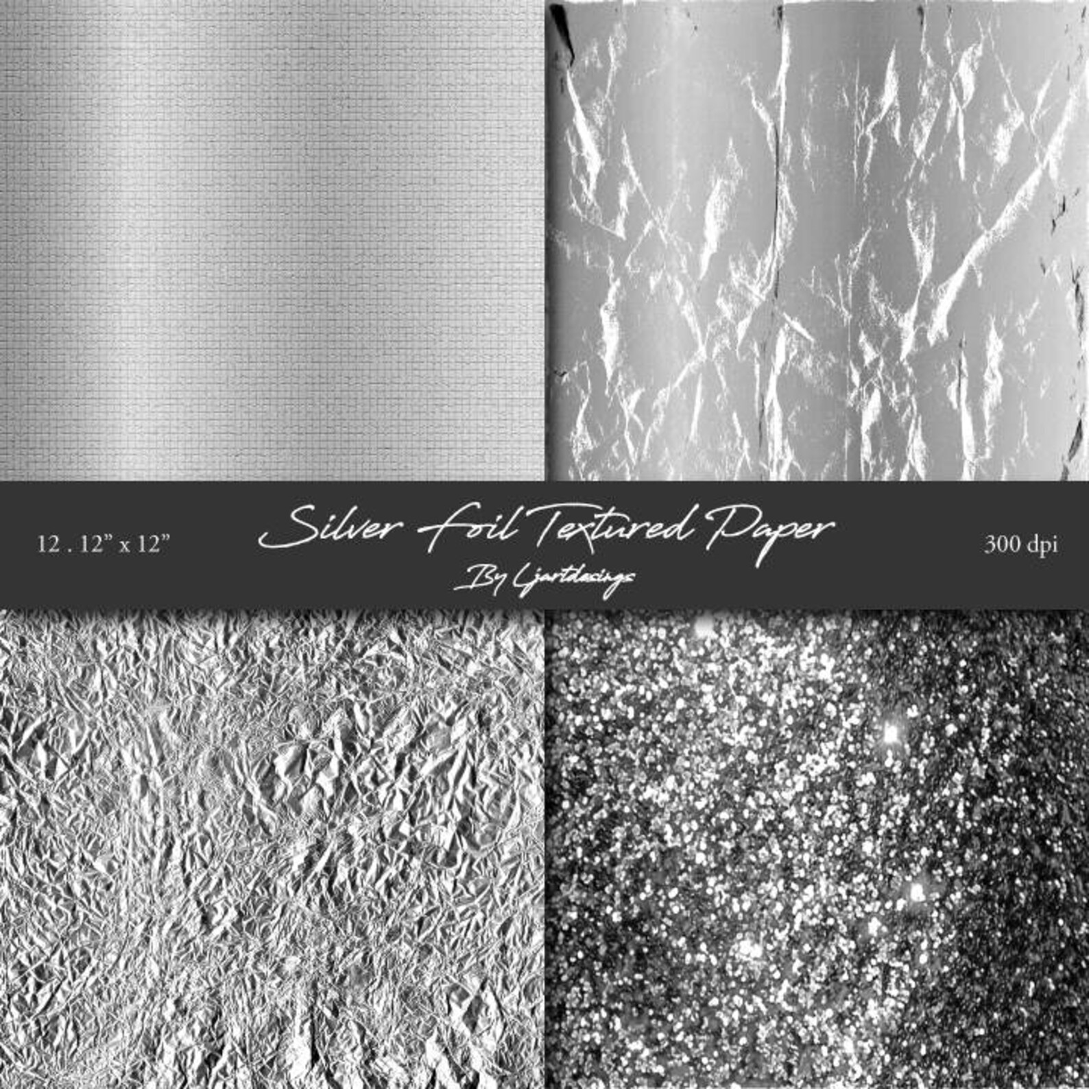 Silver Scrapbooking Papers, Foil, Textured, Crafts, Glitter, Scrapbook ...