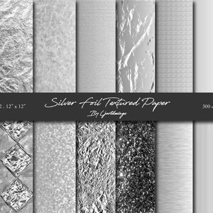 Silver Scrapbooking Papers, Foil, Textured, Crafts, Glitter, Scrapbook ...