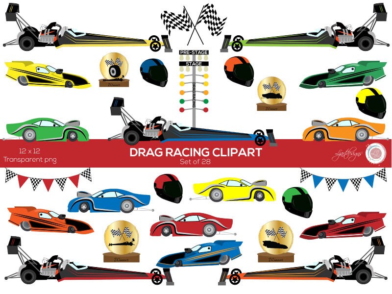 Car Clipart, Drag Racing Clip Art, Race Cars, Kid's Clipart ...