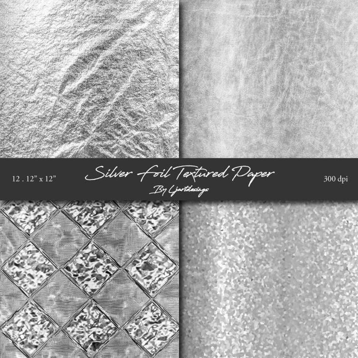 Silver Scrapbooking Papers, Foil, Textured, Crafts, Glitter, Scrapbook ...