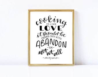 Cooking quotes | Etsy