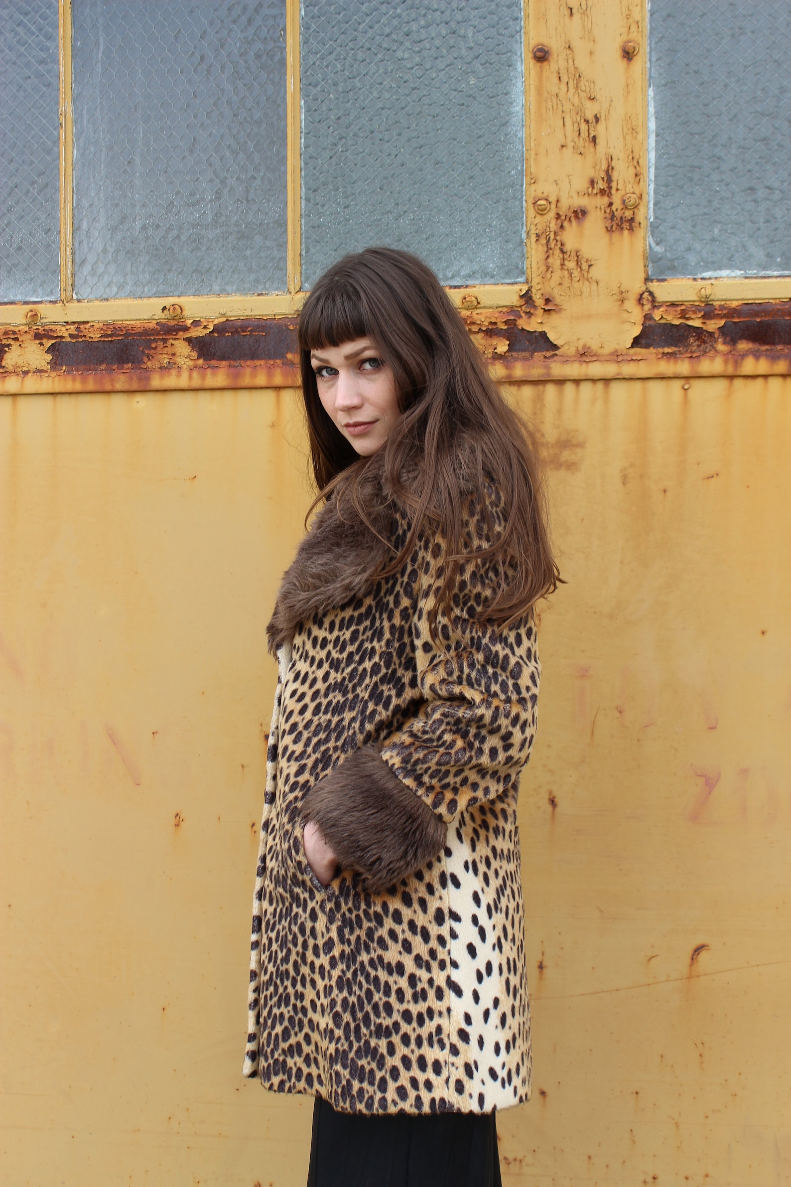 Vintage Leopard Print Coat/ 70s Leopard Print/ Vintage Penny | Etsy