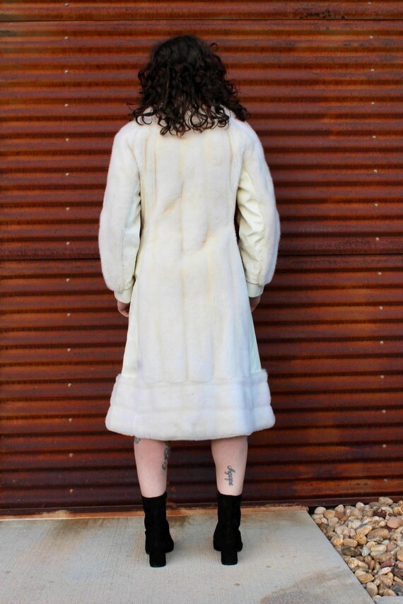 1960s White Russian Princess Coat/ 60s White Faux Fur… - Gem