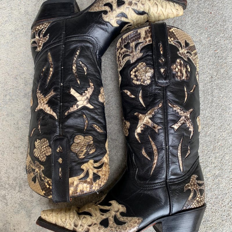 Inlay Boots - Etsy