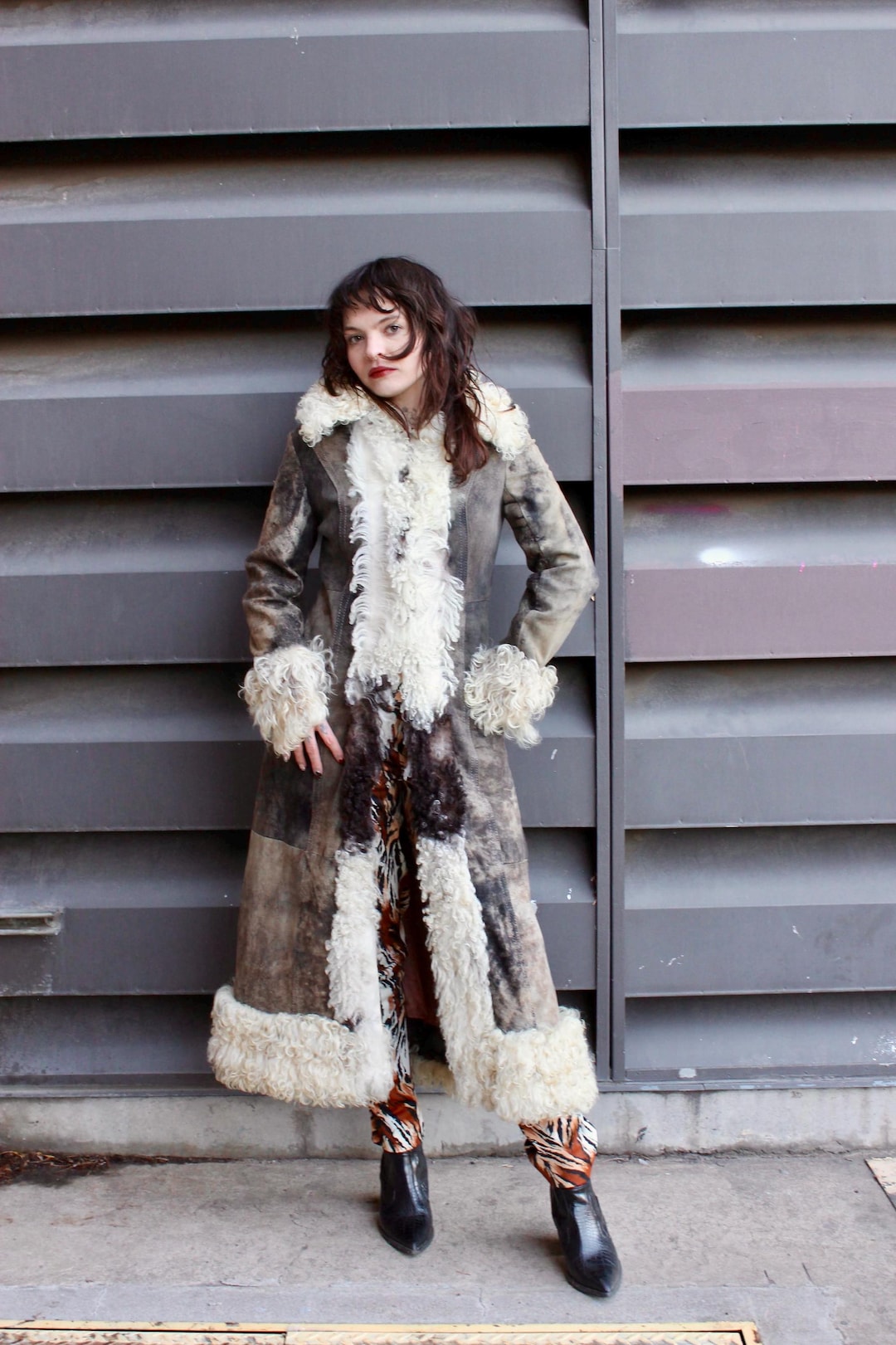 Rare Worn by Marc Bolan of T Rex 70s Penny Lane Coat/ Lamb Skin With ...