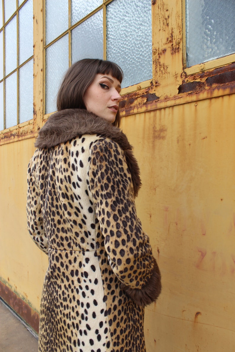 Vintage Leopard Print Coat/ 70s Leopard Print/ Vintage Penny - Etsy