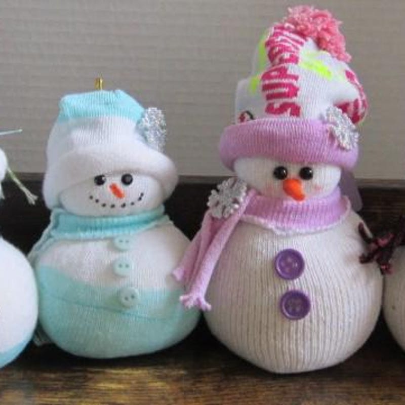 Sock Snowman - Etsy