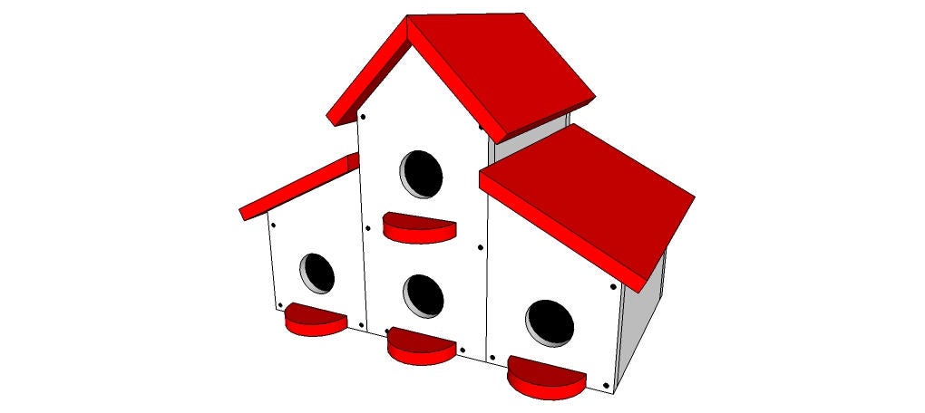 THE "big 8" BIRDHOUSE -- Plans - Etsy
