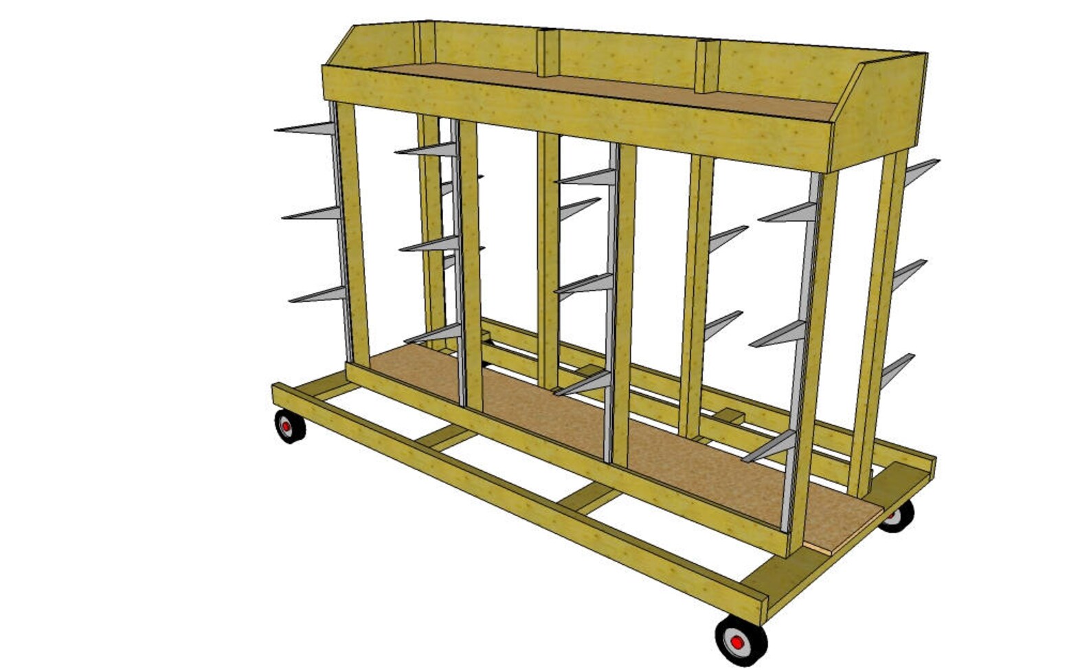LUMBER STORAGE RACK -- Plans - Etsy