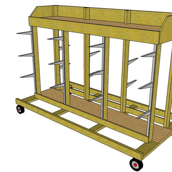 Lumber Storage Cart - Etsy